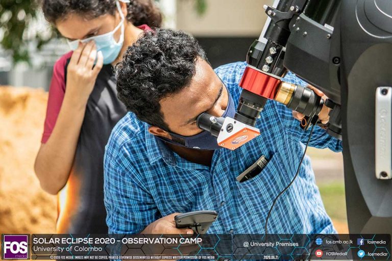 Solar Eclipse 2020 Observation Camp | University of Colombo, Sri Lanka