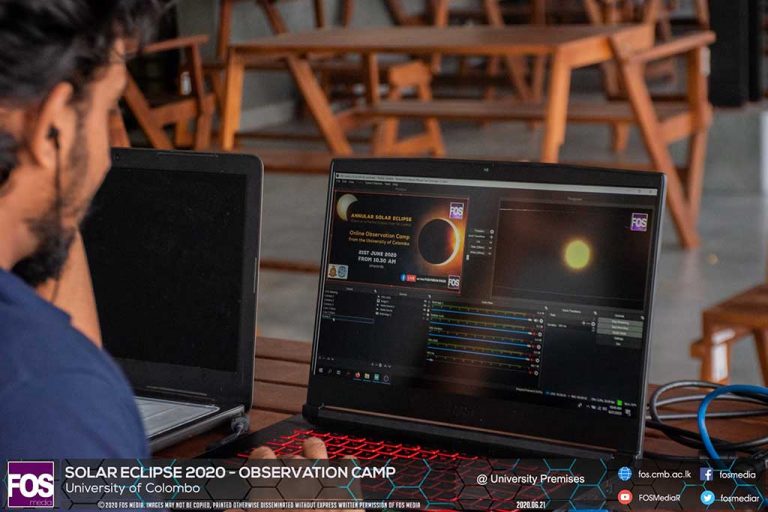 Solar Eclipse 2020 Observation Camp | University of Colombo, Sri Lanka