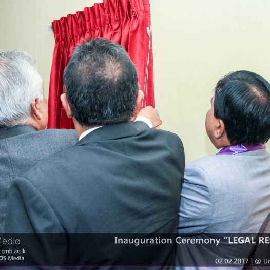 Inauguration Ceremony of Legal Research Unit | University of Colombo ...