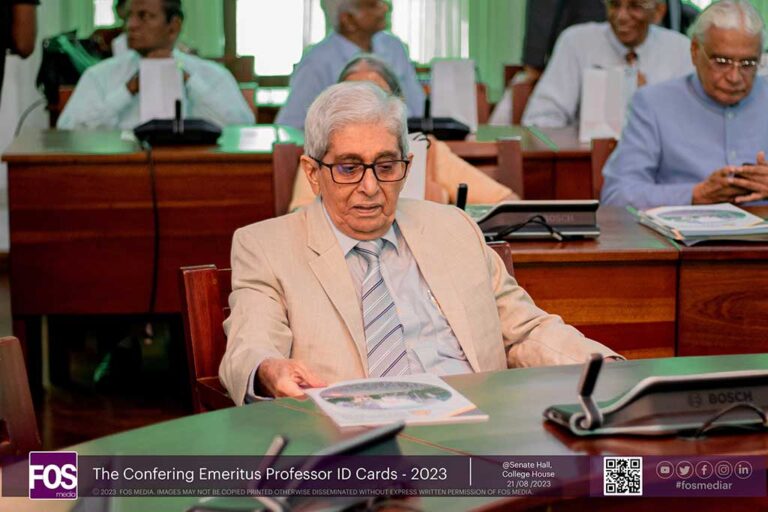 University of Colombo Extends Appreciation to Emeritus Professors ...
