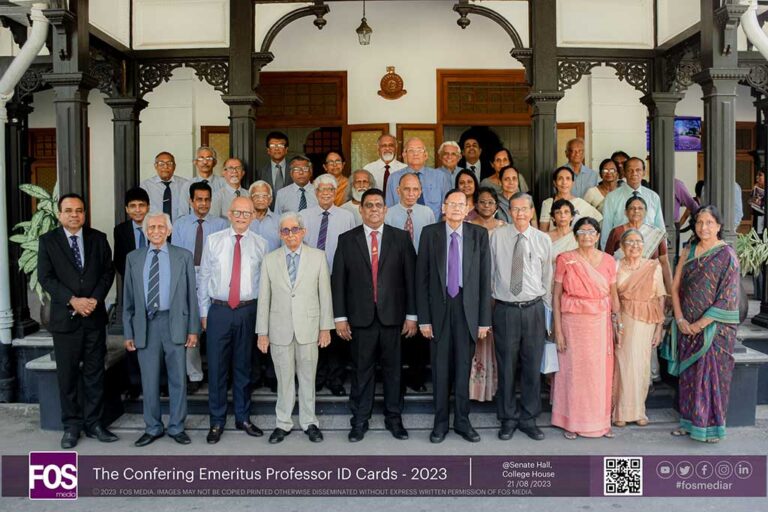 University of Colombo Extends Appreciation to Emeritus Professors ...